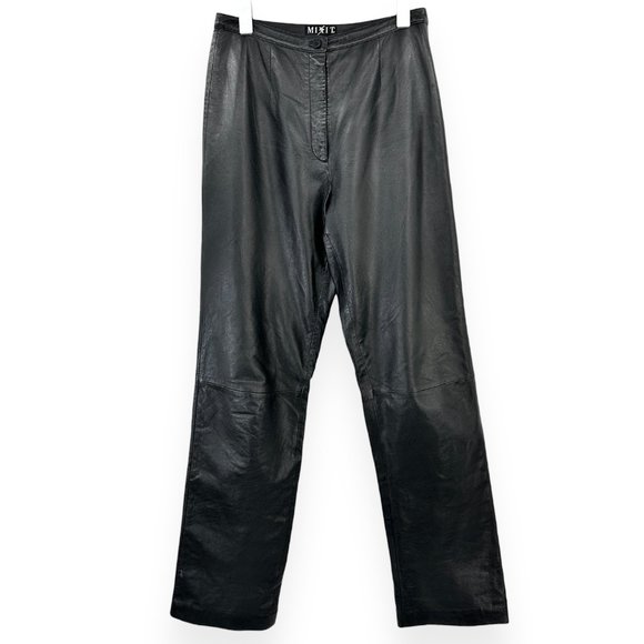 Mixit | Pants & Jumpsuits | Vintage Mixit Black Leather Pants | Poshmark